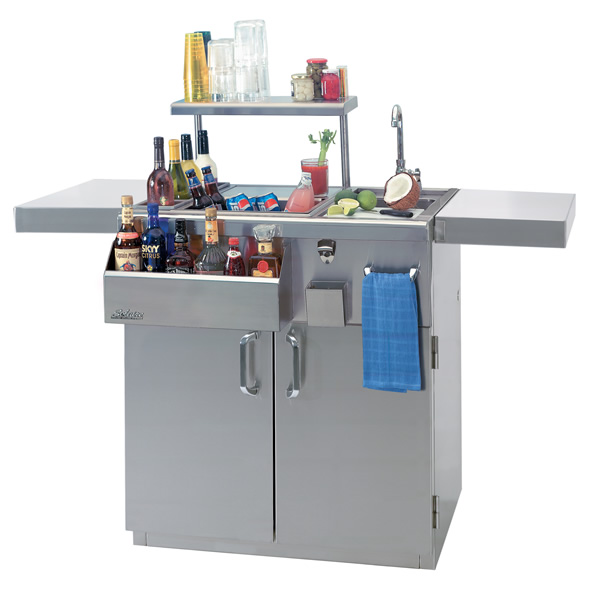 Solaire Pro-Bartender Center Cart - 30" | Woodland Direct