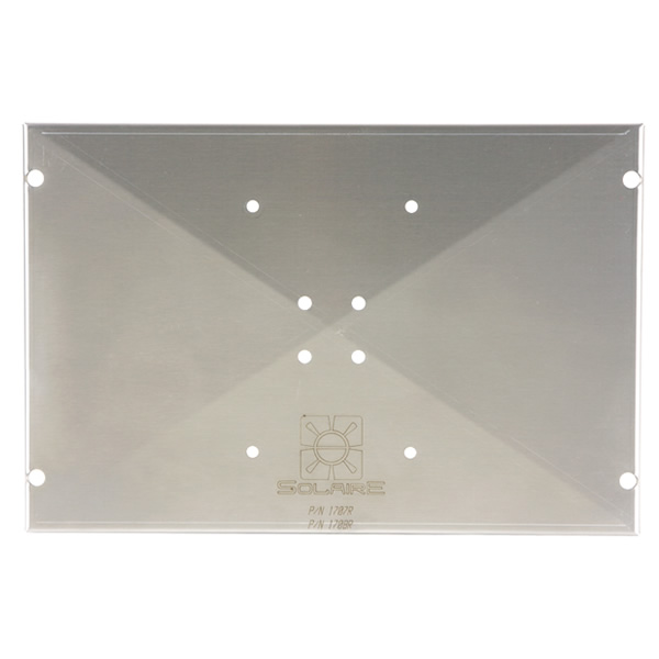 Solaire Stainless Steel Mounting Plate | Woodland Direct