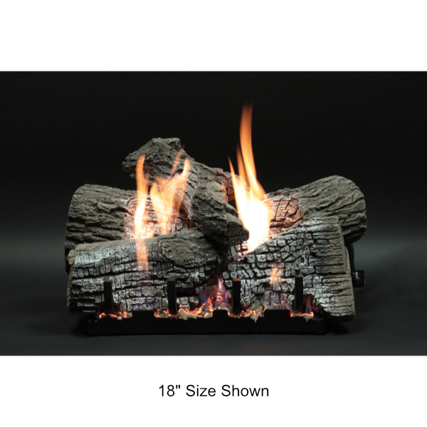 Empire Stacked Wildwood Vented Gas Log Set | Woodland Direct