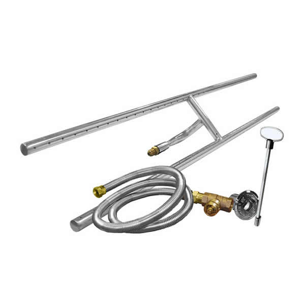 Stainless Steel H-Burner Kit - 48" | Woodland Direct