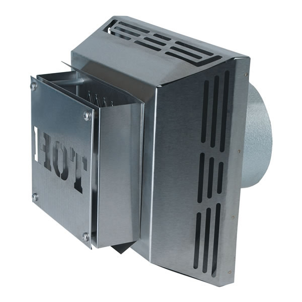 Stainless Steel Horizontal Cap for Direct Vent Pipe - 5" Dia | Woodland ...