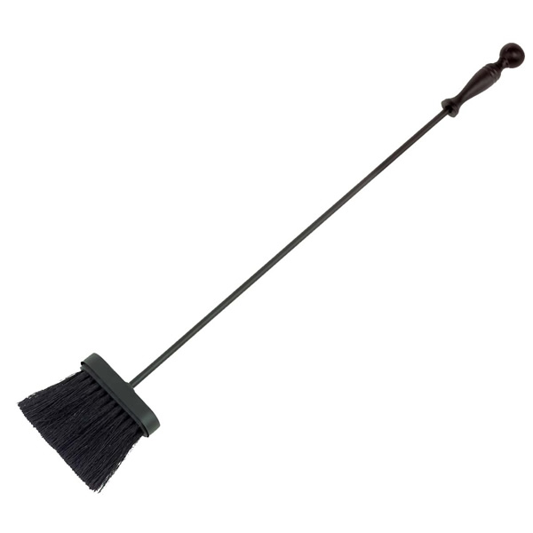 Tampico Black Wrought Iron Brush with Ball Handle | Woodland Direct