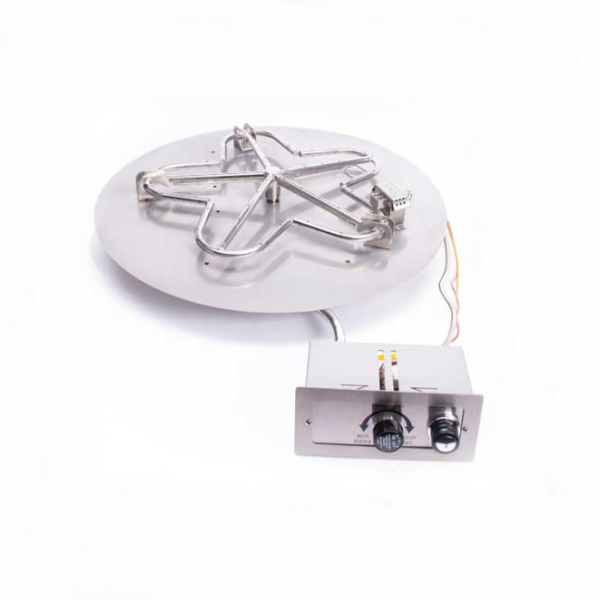 HPC Round Push Button Torpedo Burner Flat Inserts - 18" | Woodland Direct