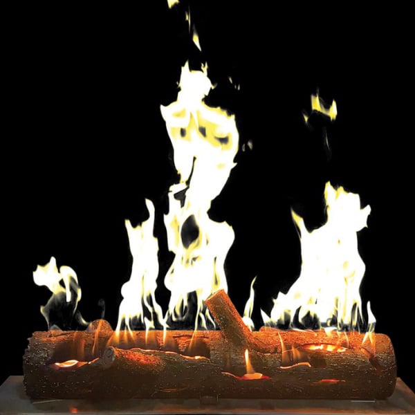 Warming Trends FireStorm Steel Gas Log Set - 32" | Woodland Direct