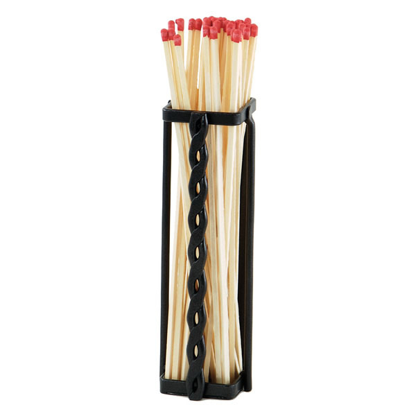 Wrought Iron Twisted Rope Match Holder | Woodland Direct