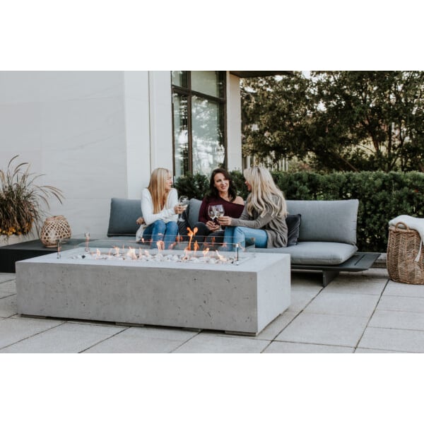 HPC Fire Dekko Sonoma Match Lit Gas Fire Pit - 56" | Woodland Direct