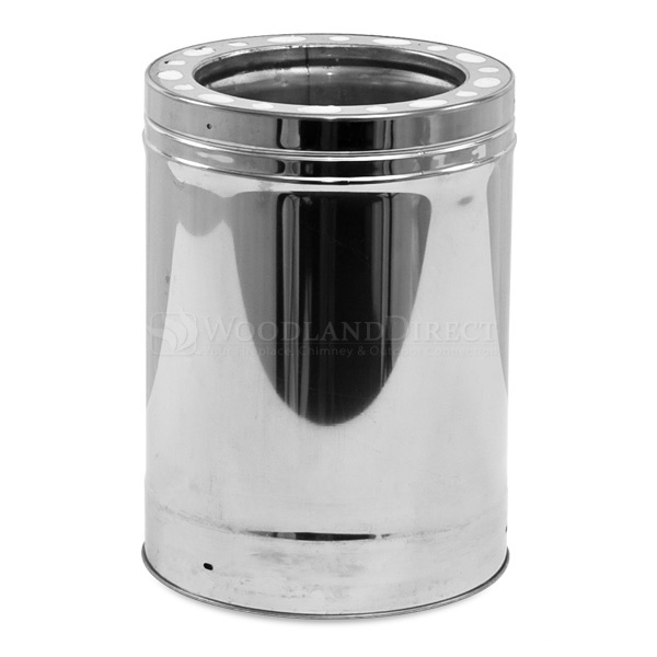 6" Diameter Champion Stainless Steel Chimney Pipe - 12" | Woodland Direct
