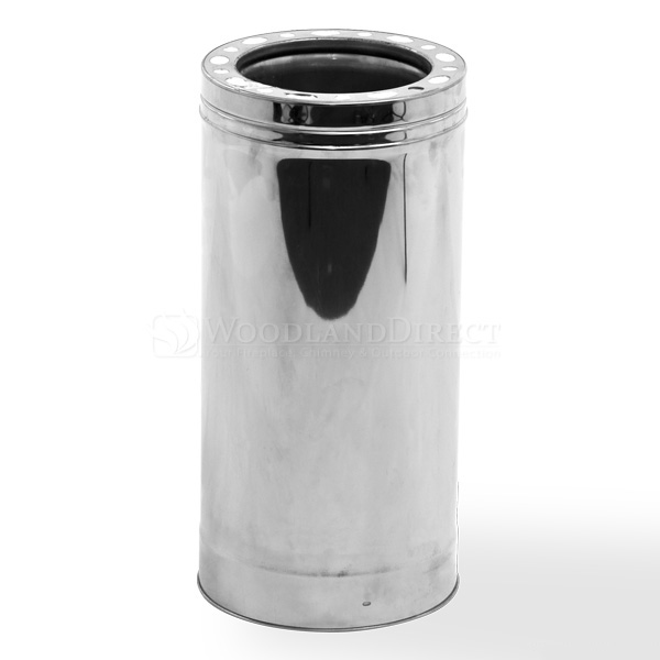 6" Diameter Champion Stainless Steel Chimney Pipe - 18" | Woodland Direct