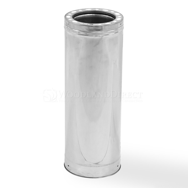 6" Diameter Champion Stainless Steel Chimney Pipe - 24" | Woodland Direct