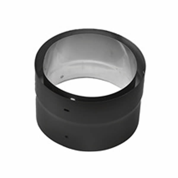 8" Diameter Champion Double Wall Oval to Round Adapter | Woodland Direct