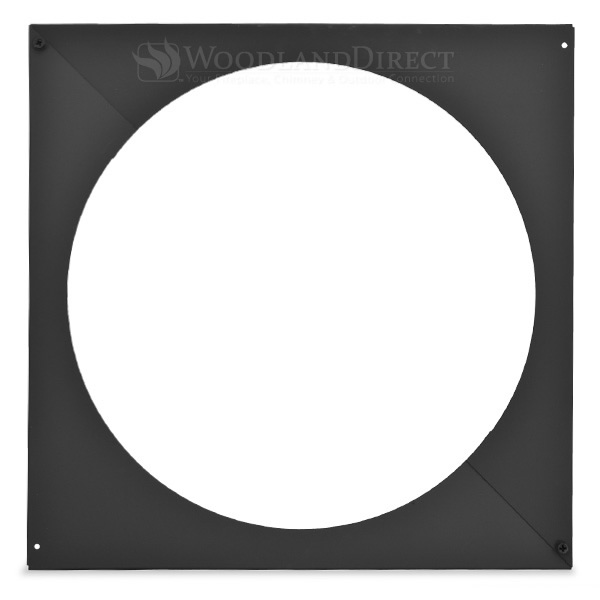 8" Diameter Champion Stainless Steel Square Trim Plate | Woodland Direct