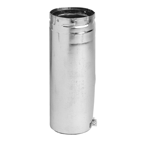 Metal-Fab 10" Diameter Adjustable Chimney Flue - 12" | Woodland Direct