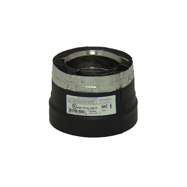 Metal-Fab 5" x 8" Direct Vent Napoleon Adapter - Black | Woodland Direct
