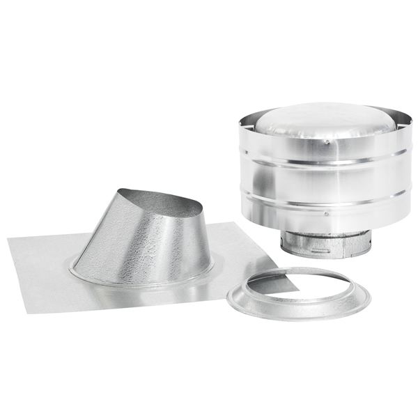 Metal-Fab 4" x 6.5" Direct Vent Vertical Direct Vent Kit | Woodland Direct