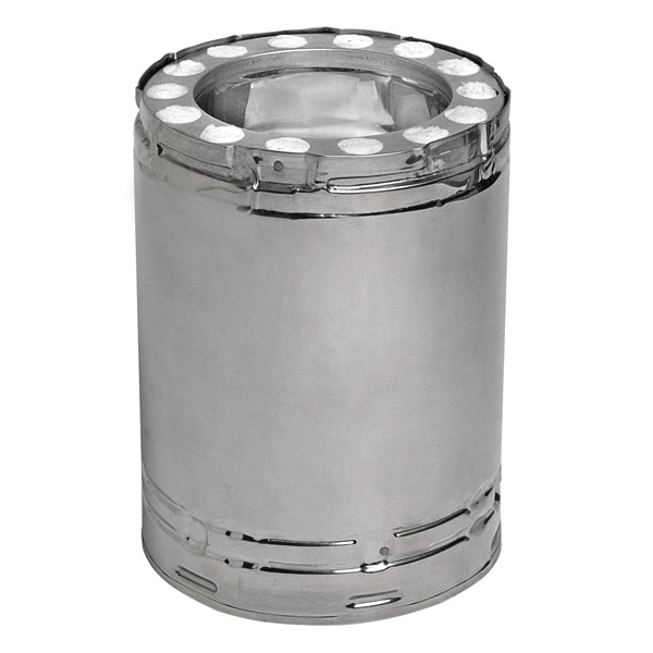 Metal-Fab 6" Temp Guard Stainless Chimney Pipe - 24" | Woodland Direct